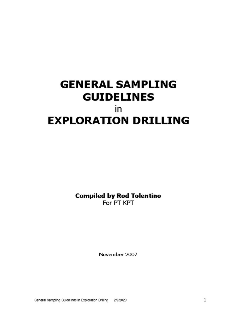 Drill Protocols | PDF | Sampling (Statistics) | Atomic Absorption ...
