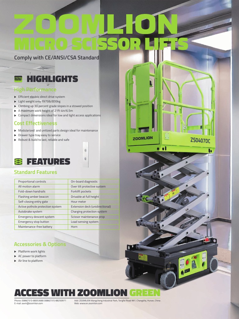 Catalog - Micro Scissor Lifts | PDF | Motor Vehicle | Transport