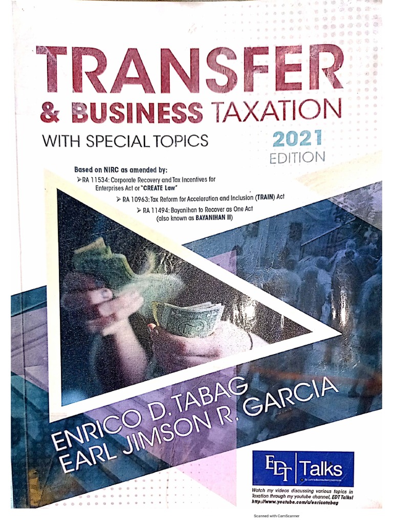 2021transfer & Business Taxation Tabag&Garcia | PDF
