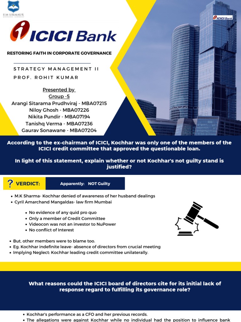 ICICI Bank Group 5 | PDF | Conflict Of Interest | Business