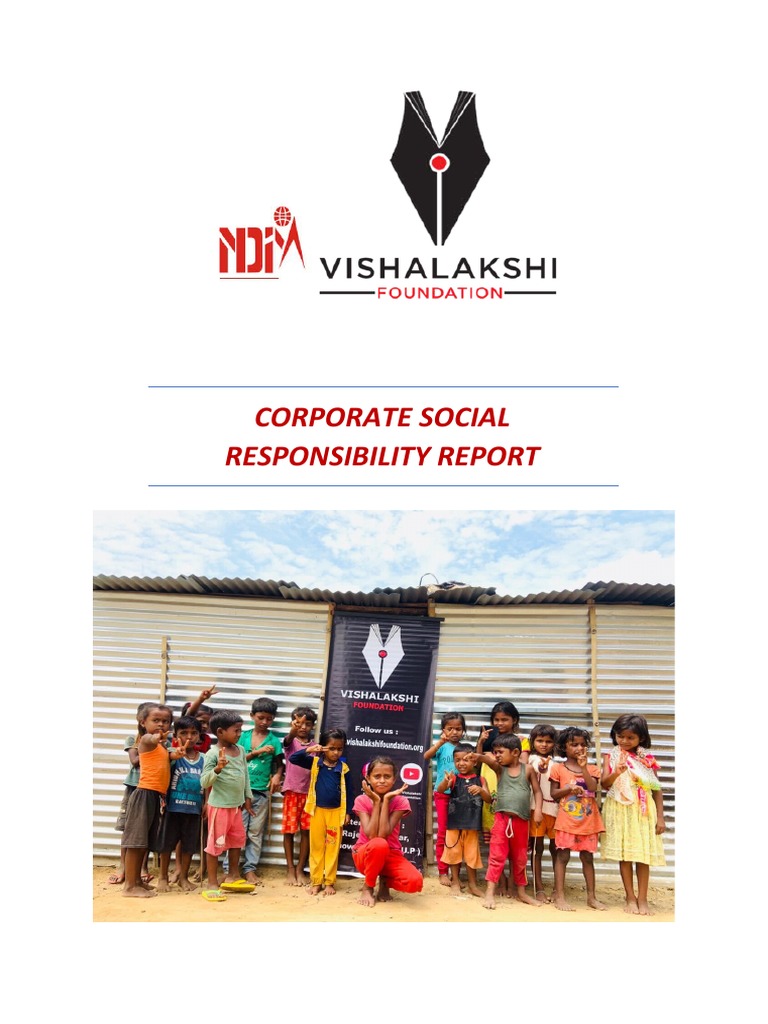 CSR Report | PDF | Corporate Social Responsibility | Fundraising