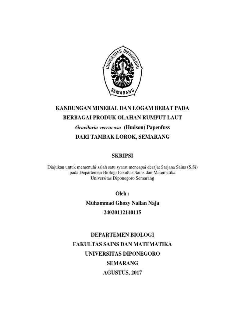 Skripsi Ghozy | PDF | Sains & Matematika