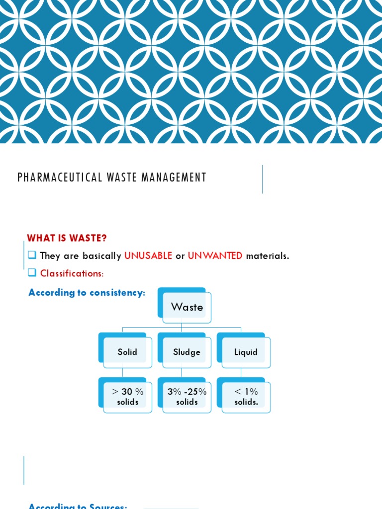 4 Pharmaceutical Waste Management | PDF | Waste | Hazards