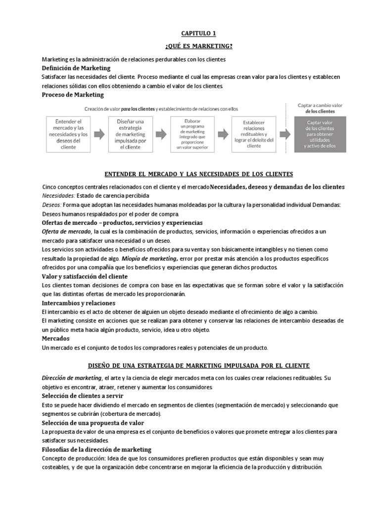 Fundamentos de Marketing Cap 1 Al 14 | PDF | Marketing | Comportamiento