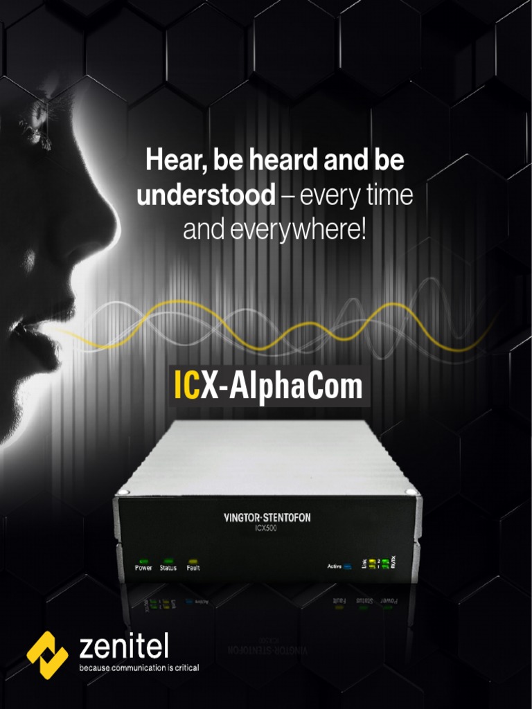 Zenitel ICX-AlphaCom | PDF | Computer Security | Security