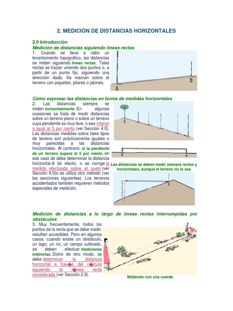 Medicion de Distancias Parte II | PDF | Medición | Agrimensura