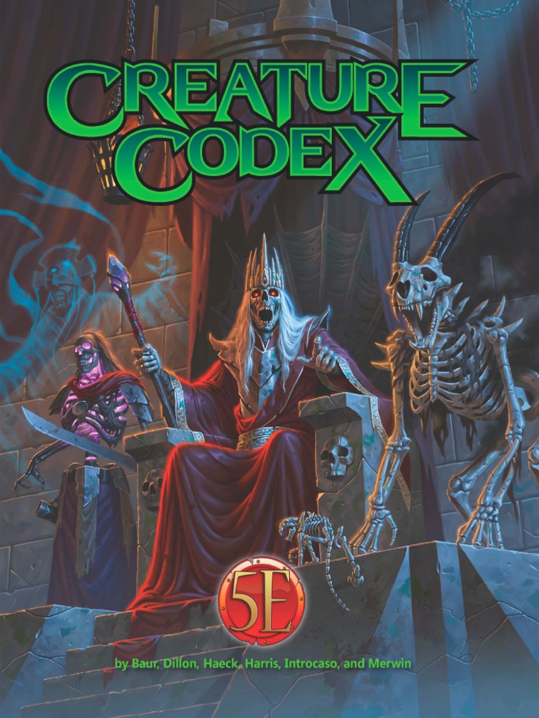 5e Creature Codex | PDF | Legendary Creatures