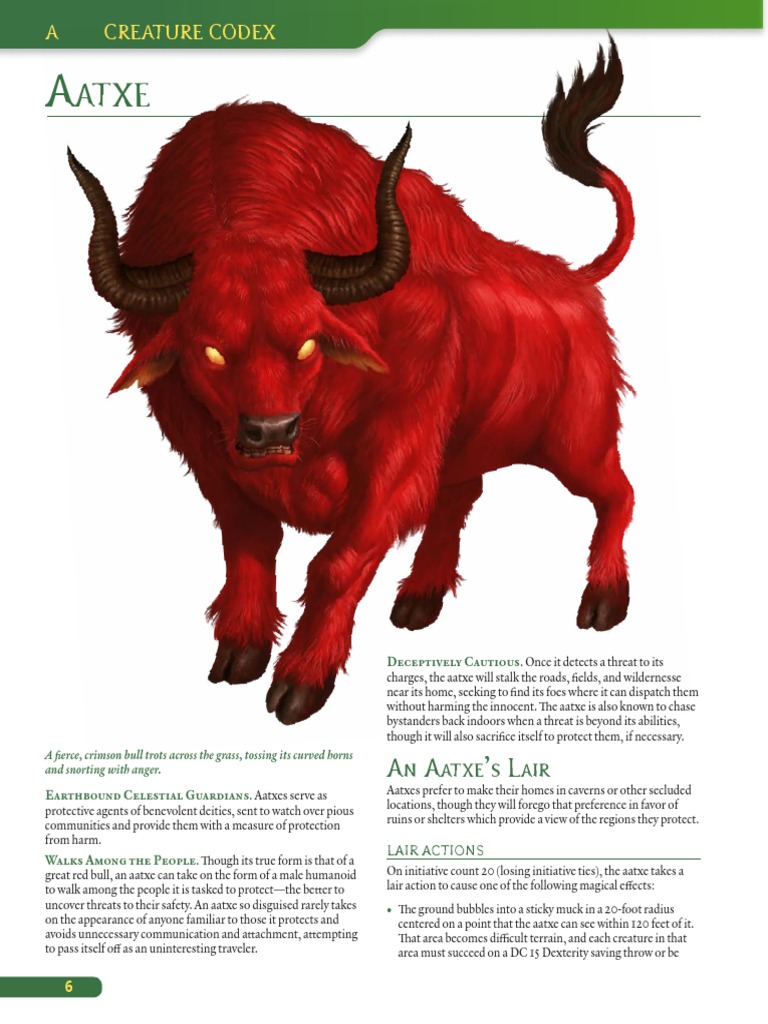 5e Creature Codex - Part 2 | PDF | Fires