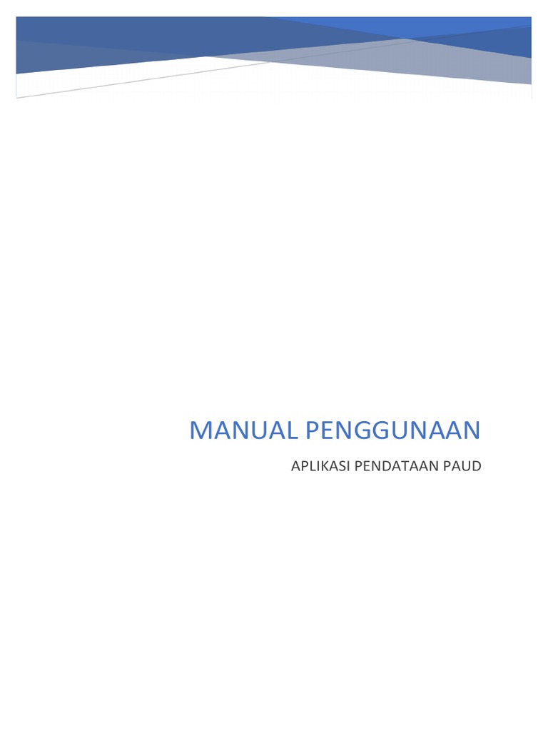 Manual Penggunaan Aplikasi | PDF
