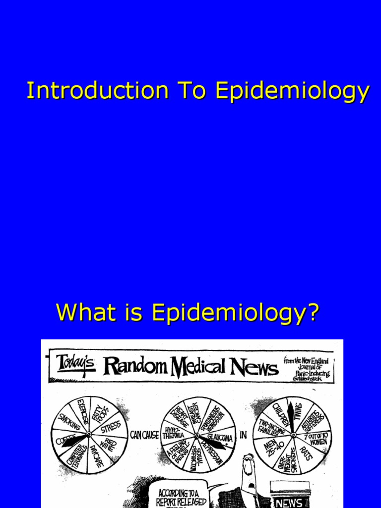 Introduction To Epidemiology | PDF