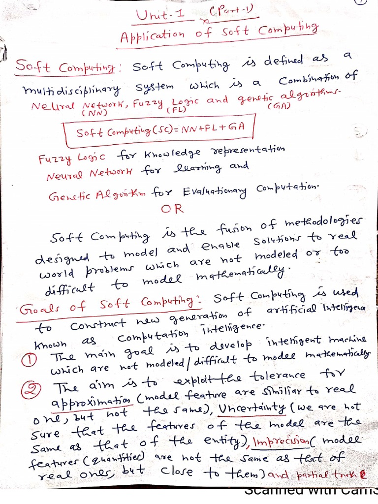 Soft Computing Unit 1 Notes | PDF