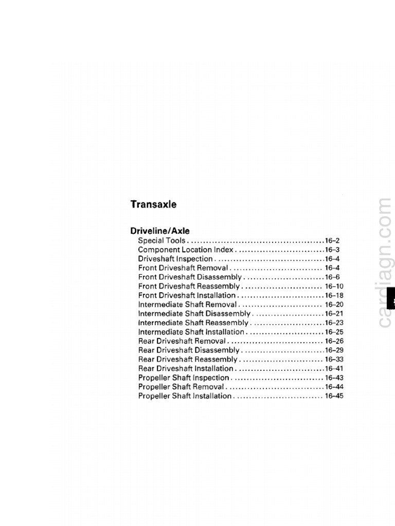 Driveline Axle Pdf Axle Manufactured Goods