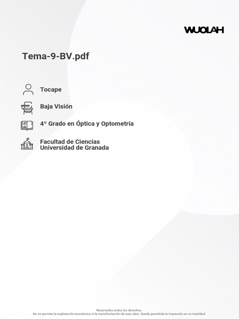 Wuolah Free Tema 9 BV | PDF | Percepción visual | Ojo humano