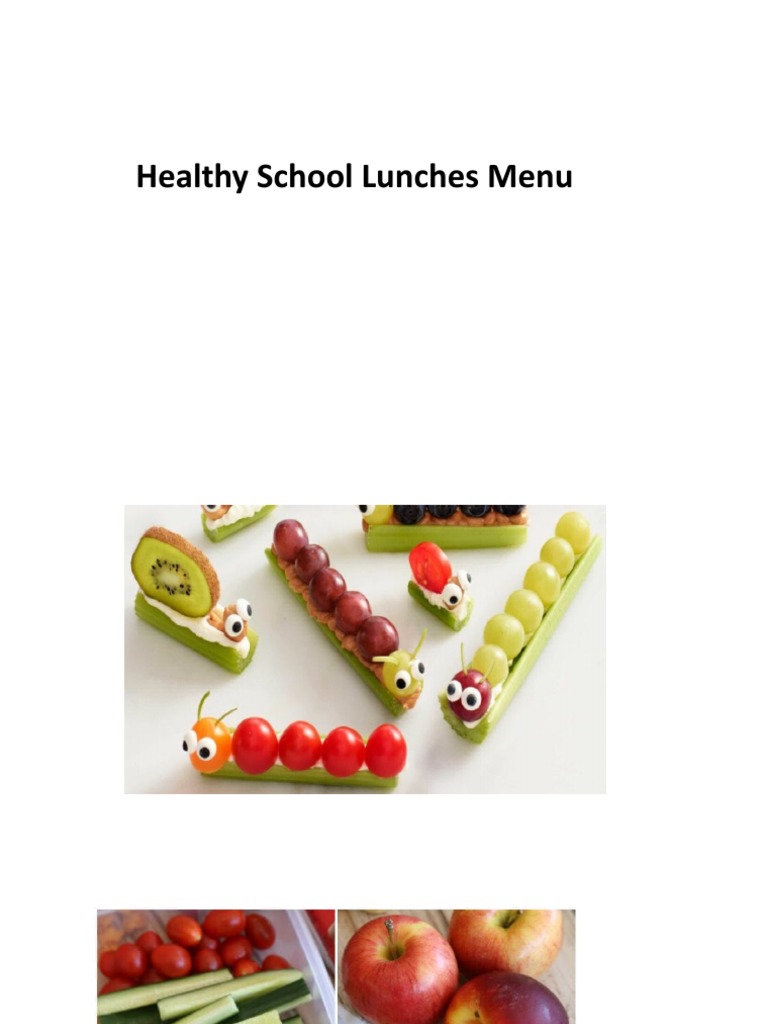 Healthy School Lunch Menu | PDF