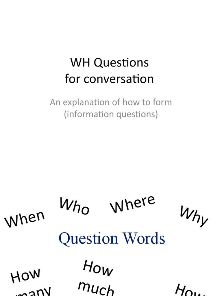 Question Words | PDF