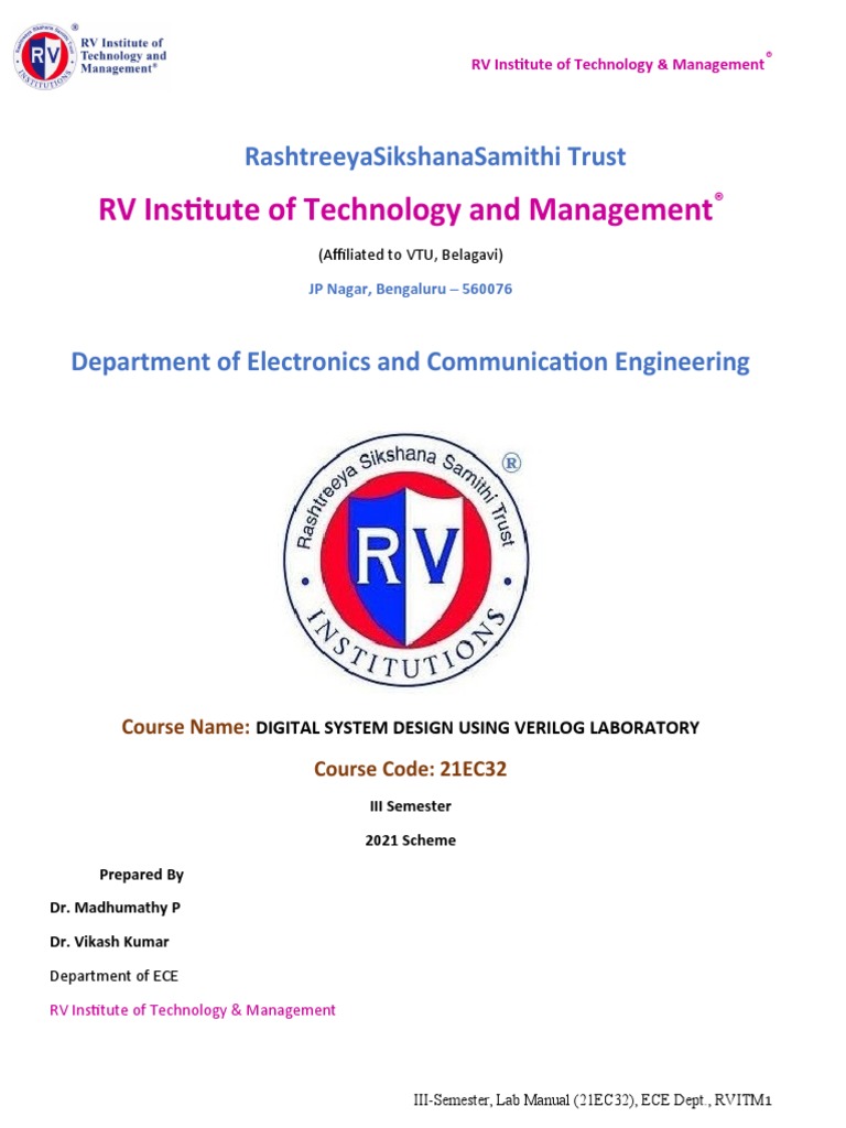 New DSD Manual Rvitm (4-7) | PDF | Hardware Description Language ...