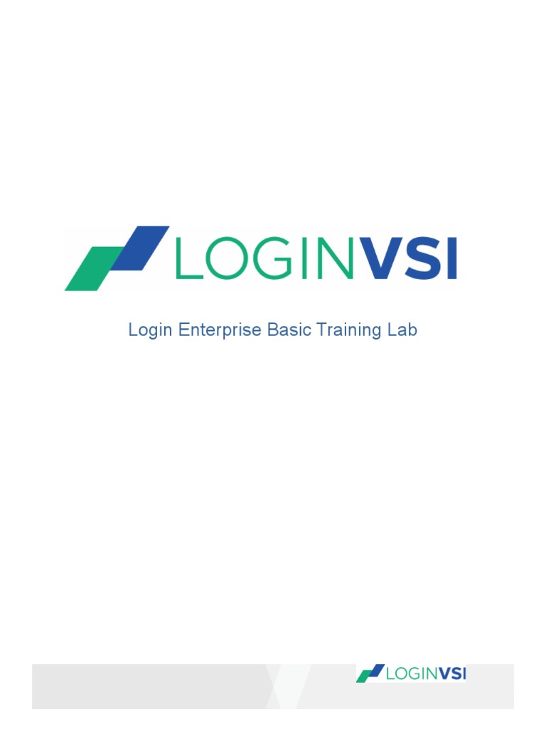 1 - Login Enterprise Basic Training Lab Guide v1.1 | PDF | Login | Hyper V
