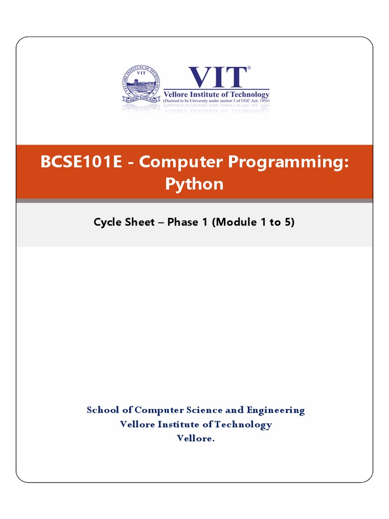Final - BCSE101E - Cyclesheet (PhaseI I) | PDF | Software Engineering | Computer Programming