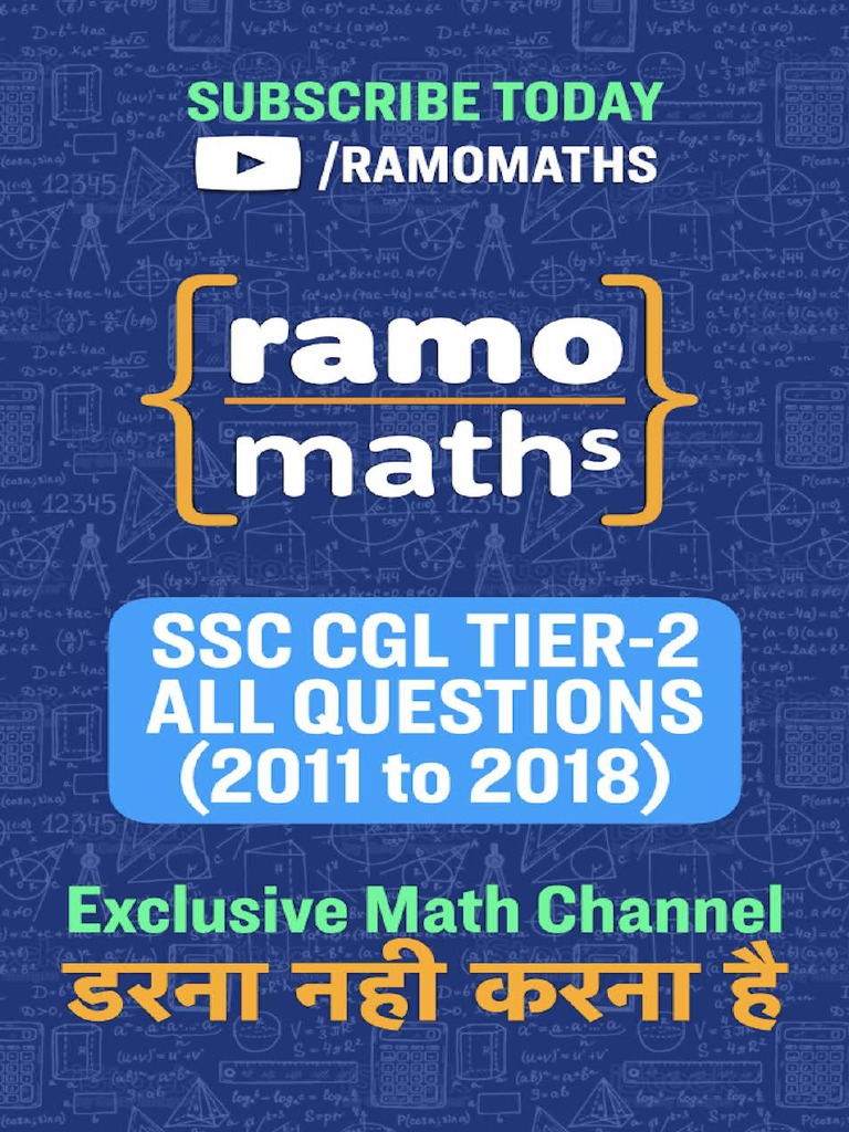 Ramo Maths - SSC CGL Mains Compilation - Bilingual | PDF | Profit ...