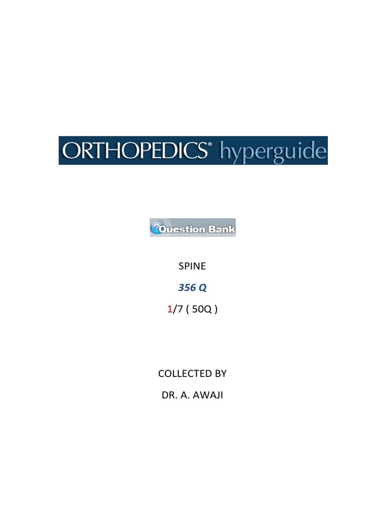 Awaji MCQs | PDF | Spinal Cord | Scoliosis