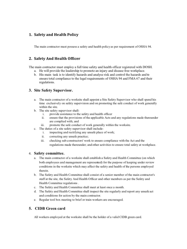Site Safety Supervisors | PDF | Safety | Personal Protective Equipment