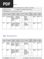 IOSH Risk Assessment Example 1 | PDF | Risk | Workplace