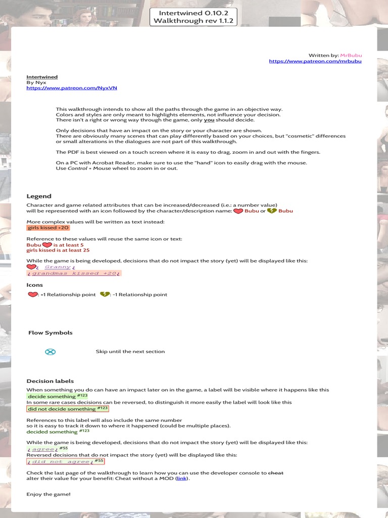 Intertwined-0 10 2 - Walkthrough-Rev-1 1 2 | PDF | Games & Activities