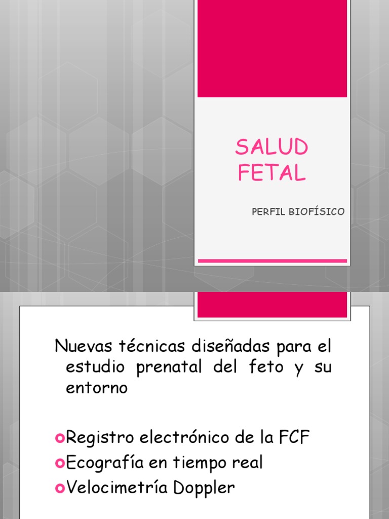 Perfil Biofisico | Descargar gratis PDF | Feto | El embarazo
