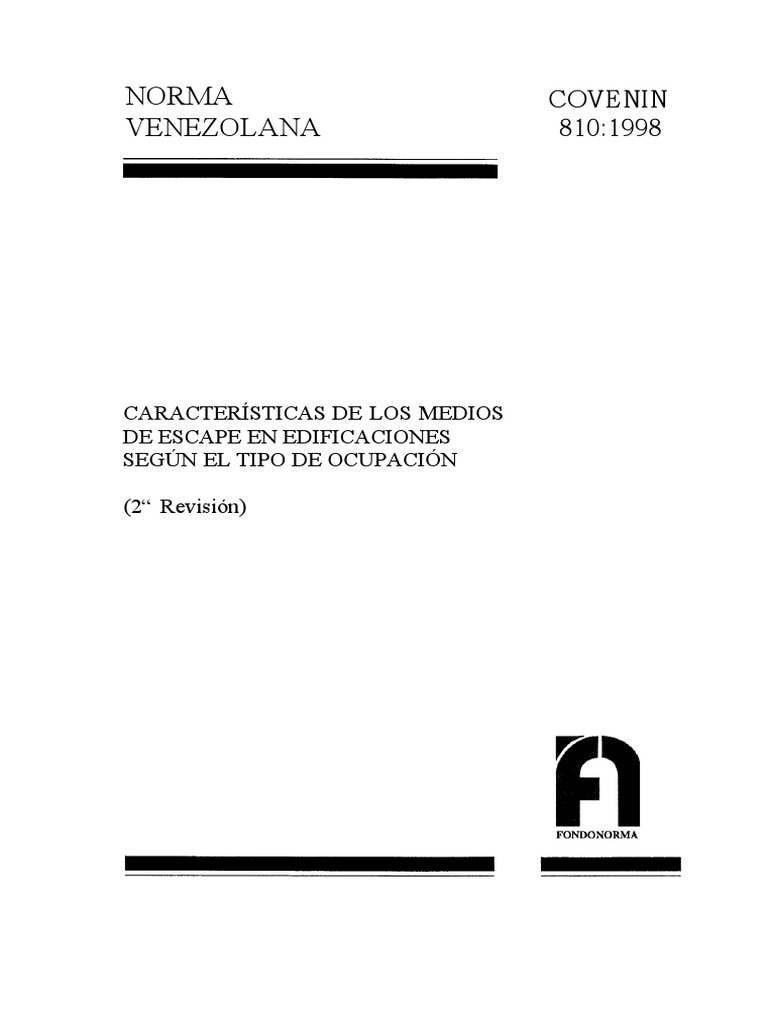 Covenin 810-1998 | PDF | Física | Termodinámica