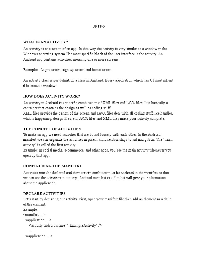 Mad Unit-3 | PDF | Method (Computer Programming) | Class (Computer Programming)