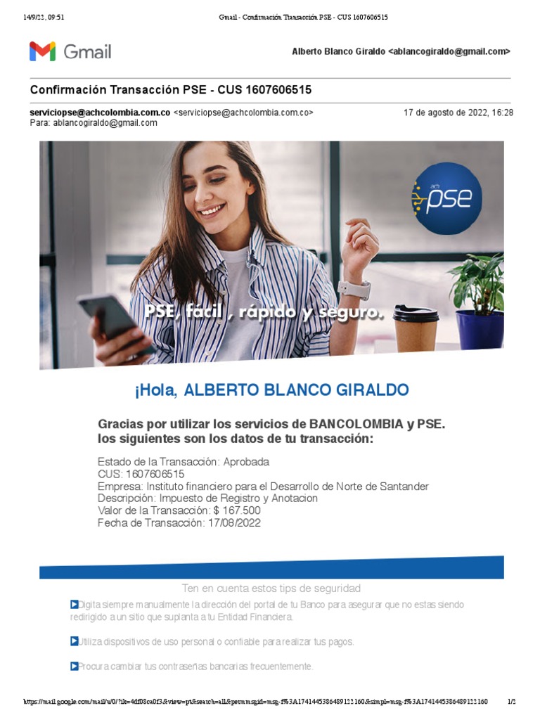 Comprobante PSE Boleta Fiscal Operador | PDF