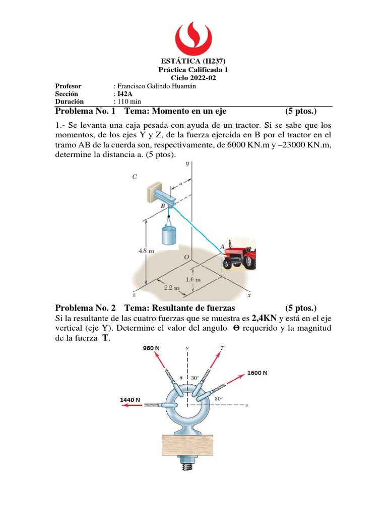 Estatica PC - 1 | PDF