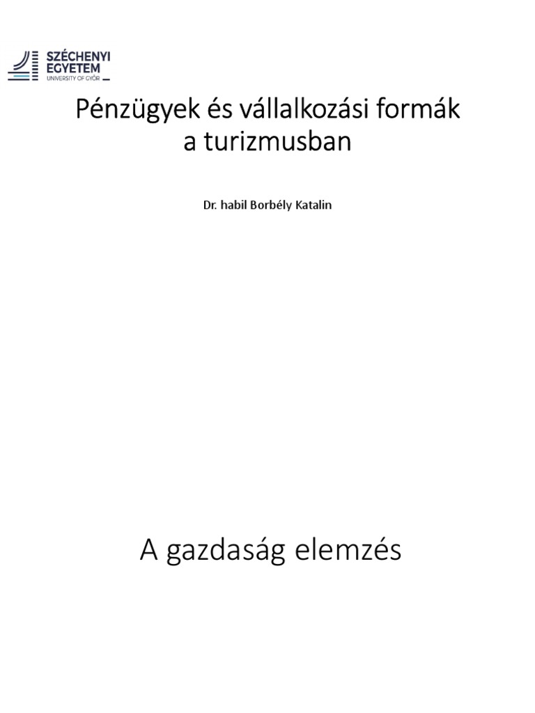 2 Ea Penzugyek Es Vallalkozasi Formak A Turizmusban | PDF 2 Ea Penzugyek Es Vallalkozasi Formak A Turizmusban | PDF