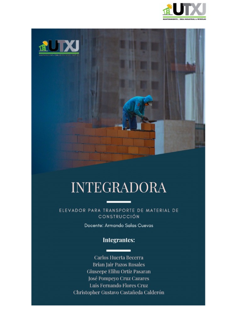 Propuesta de elevador para transporte de material de construcción | PDF | Transporte | Presupuesto