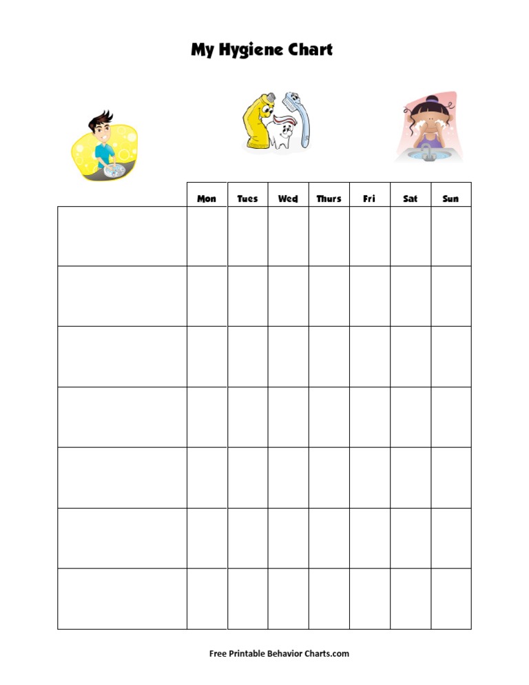 Hygiene Chart Fillable | PDF