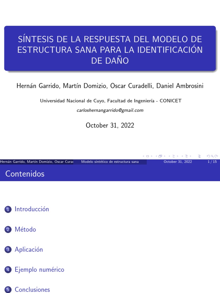 Presentaci N MECOM 2022 | PDF | Viga (Estructura) | Física Aplicada e Interdisciplinaria
