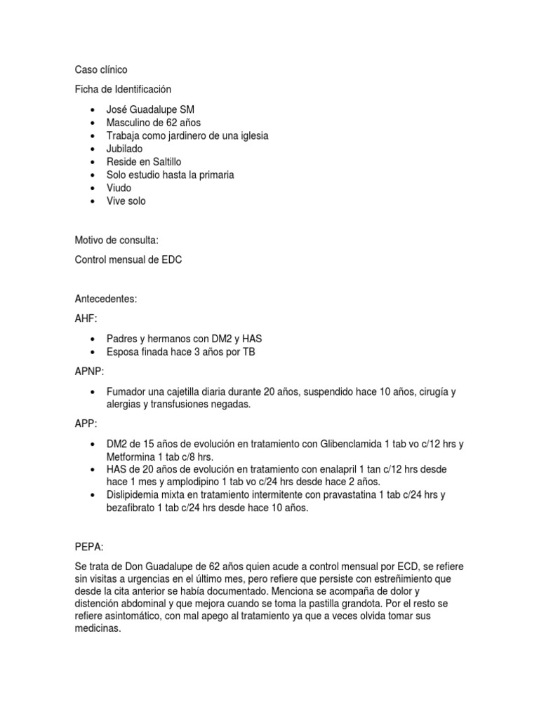 Caso Clínico Hipotiroidismo | PDF | Medicina CLINICA | Especialidades Medicas