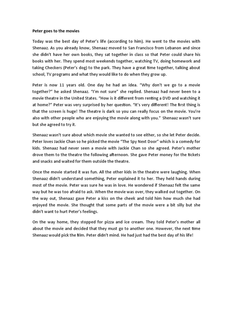 Peter Goes To The Movies | PDF