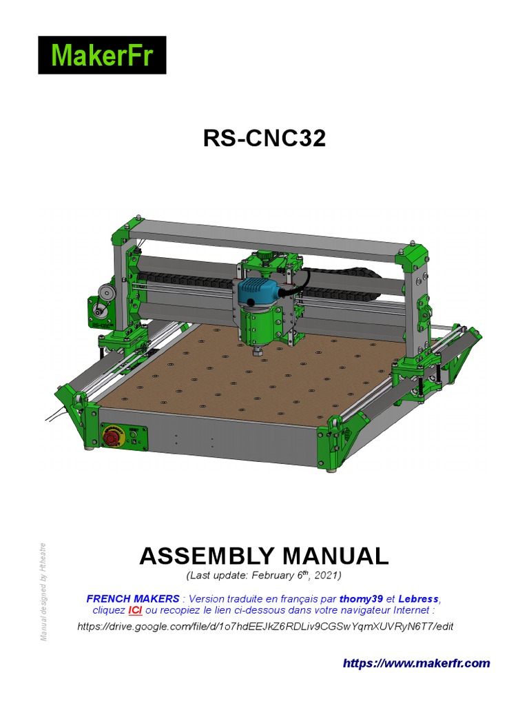RS-CNC32 Assembly Guide | PDF | Screw | Nut (Hardware)