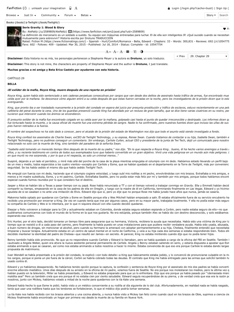 Chapter 29 | PDF | Crepúsculo (serie de novelas) | Síndrome de Tourette