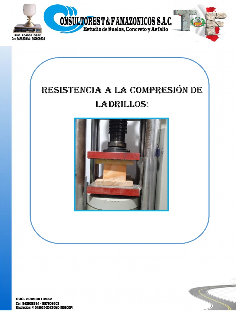Resistencia A La Compresion de Ladrillos | PDF | Presión | Unidades de ...