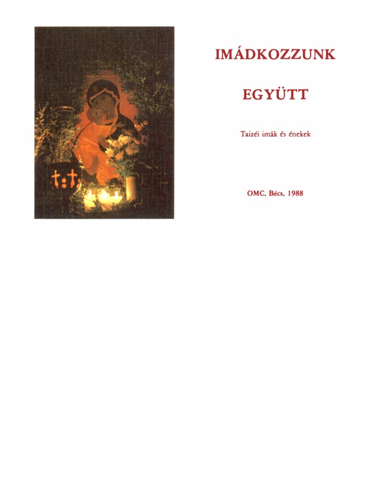 Imadkozzunk Egyutt Taizei Imak Es Enekek Facsimile | PDF