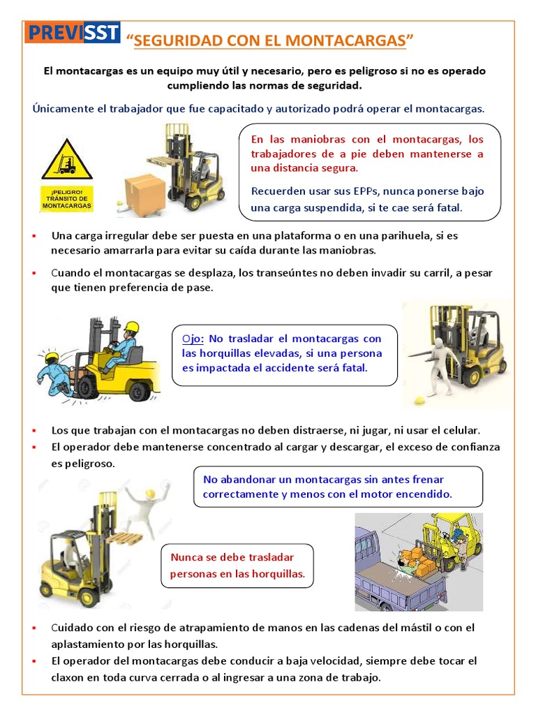 Seguridad Con Los Montacargas | PDF