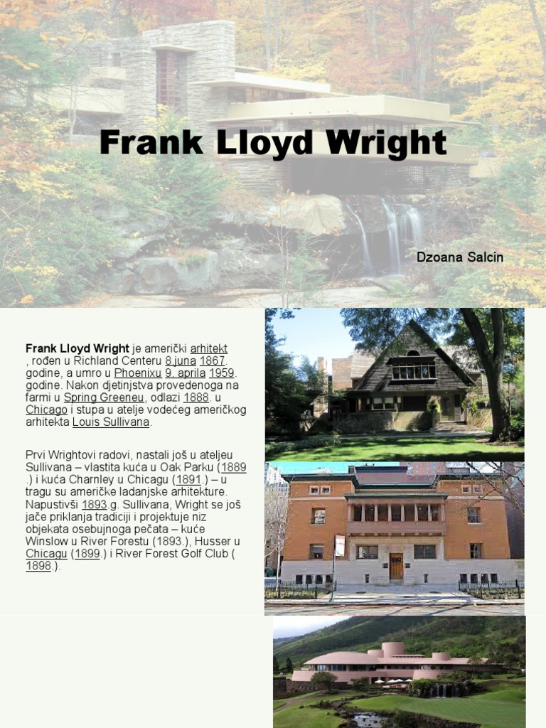 Frank Lloyd Wright | PDF