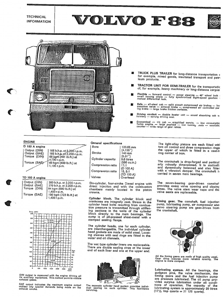 Volvo - f88 Spec Sheet (Swedish) | PDF