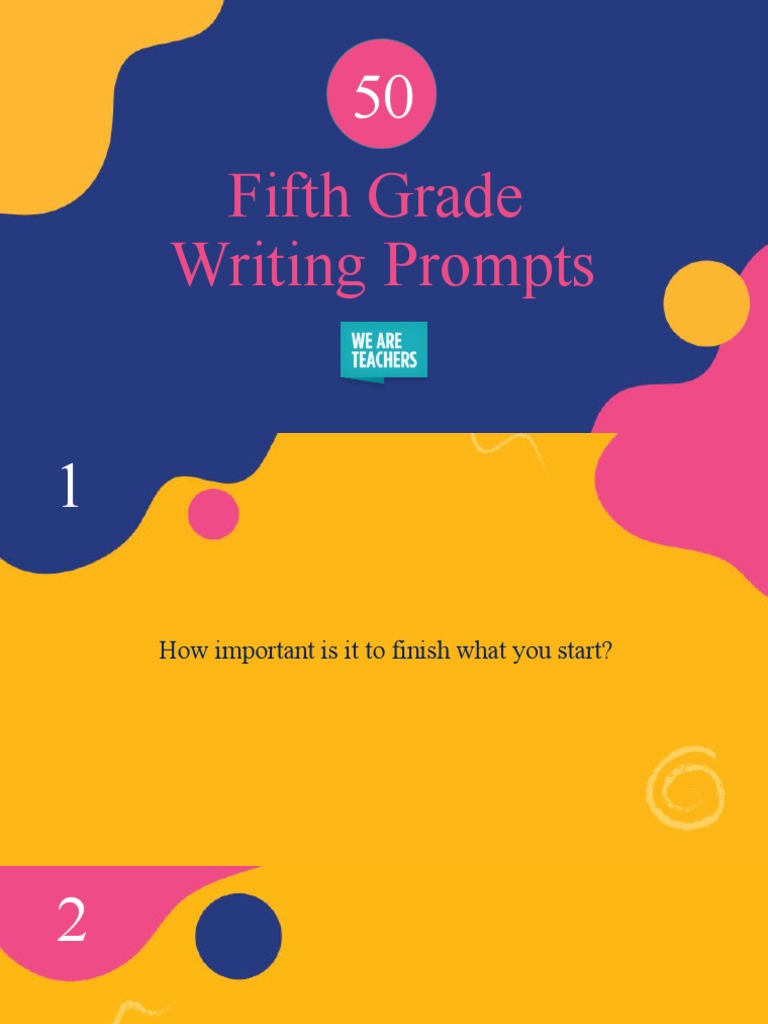 50 Engaging Writing Prompts for 5th Grade | PDF