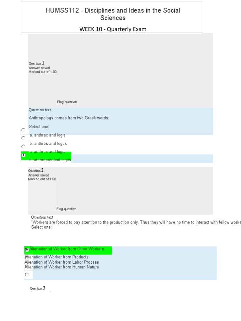 Humss Disiplines Week 10 New 111docx | PDF | Social Sciences | Science