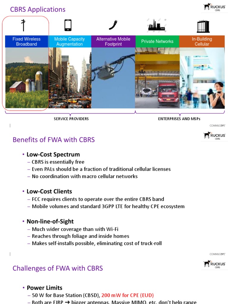 CBRS For Business Critical Use Cases | PDF | Wi Fi | Cellular Network