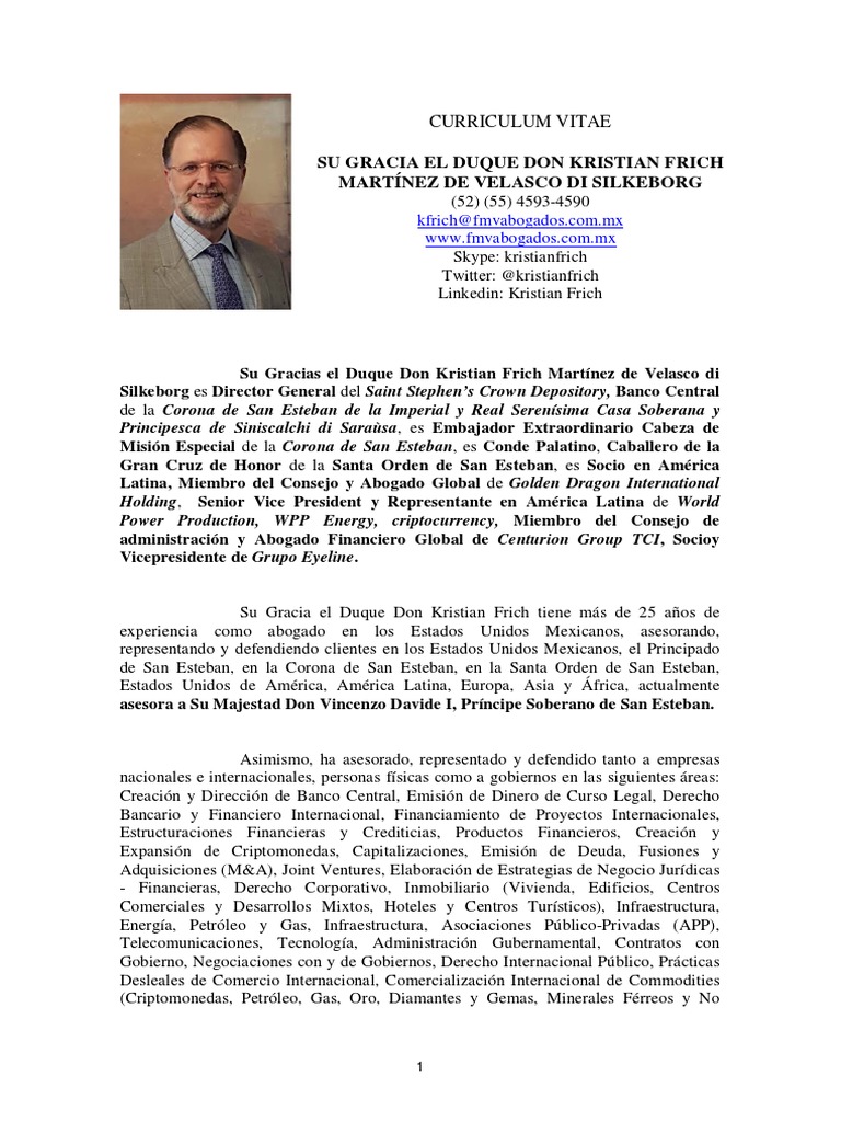 Proyectos del Principado de San Esteban | PDF | México | Los Estados Unidos