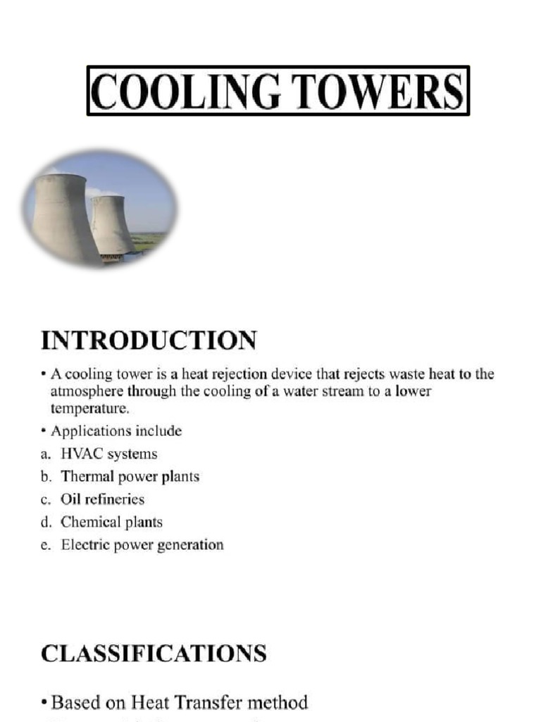 Cooling Towers | PDF